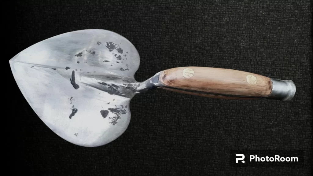 Heart Shaped Masonry Trowel - Anvil And Yew - Hand Forged in Britain