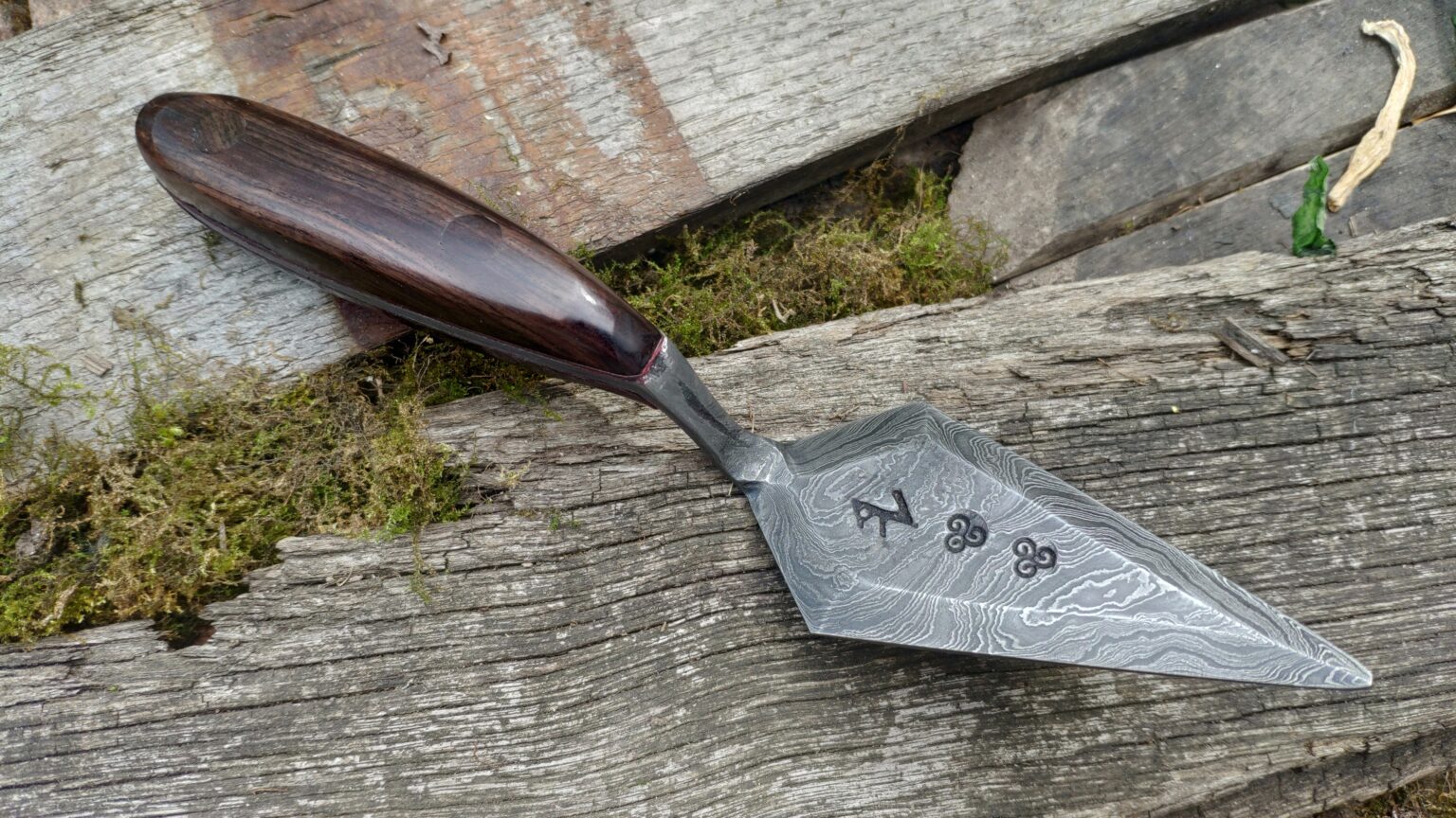 Custom Archaeology Trowel - Hand Forged - Anvil And Yew